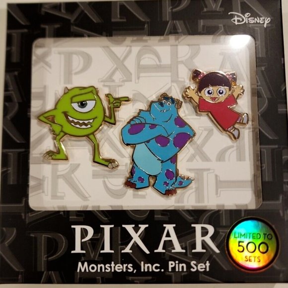 Disney | Accessories | Disney Pixar Monsters Inc 3 Piece Limited ...